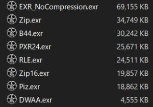映像制作における画像圧縮形式の選び方！～EXRvsTIFF編～ | 映像ポトフ